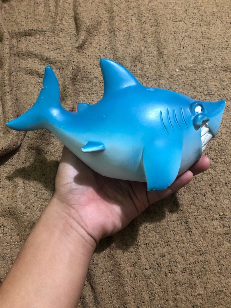 Large PVC shark coin bank, Hobbies & Toys, Toys & Games on Carousell