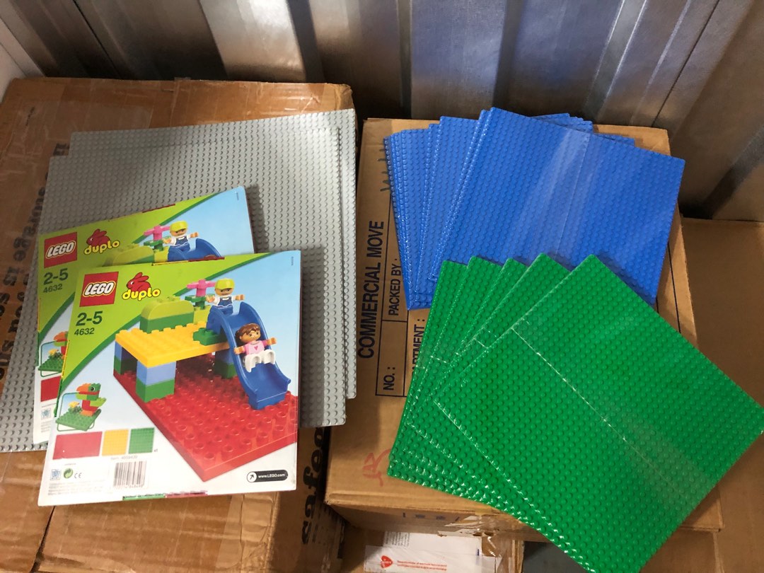 Lego 32x32 Green/Blue, 48x48 Grey Baseplate, Duplo Building Plates ...