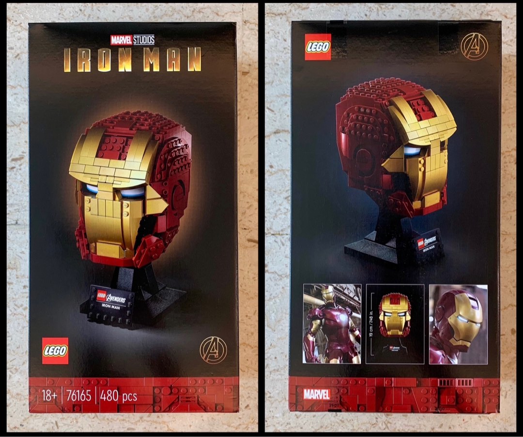 Lego 76165 Iron Man Helmet (Retired), Hobbies & Toys, Toys & Games on ...