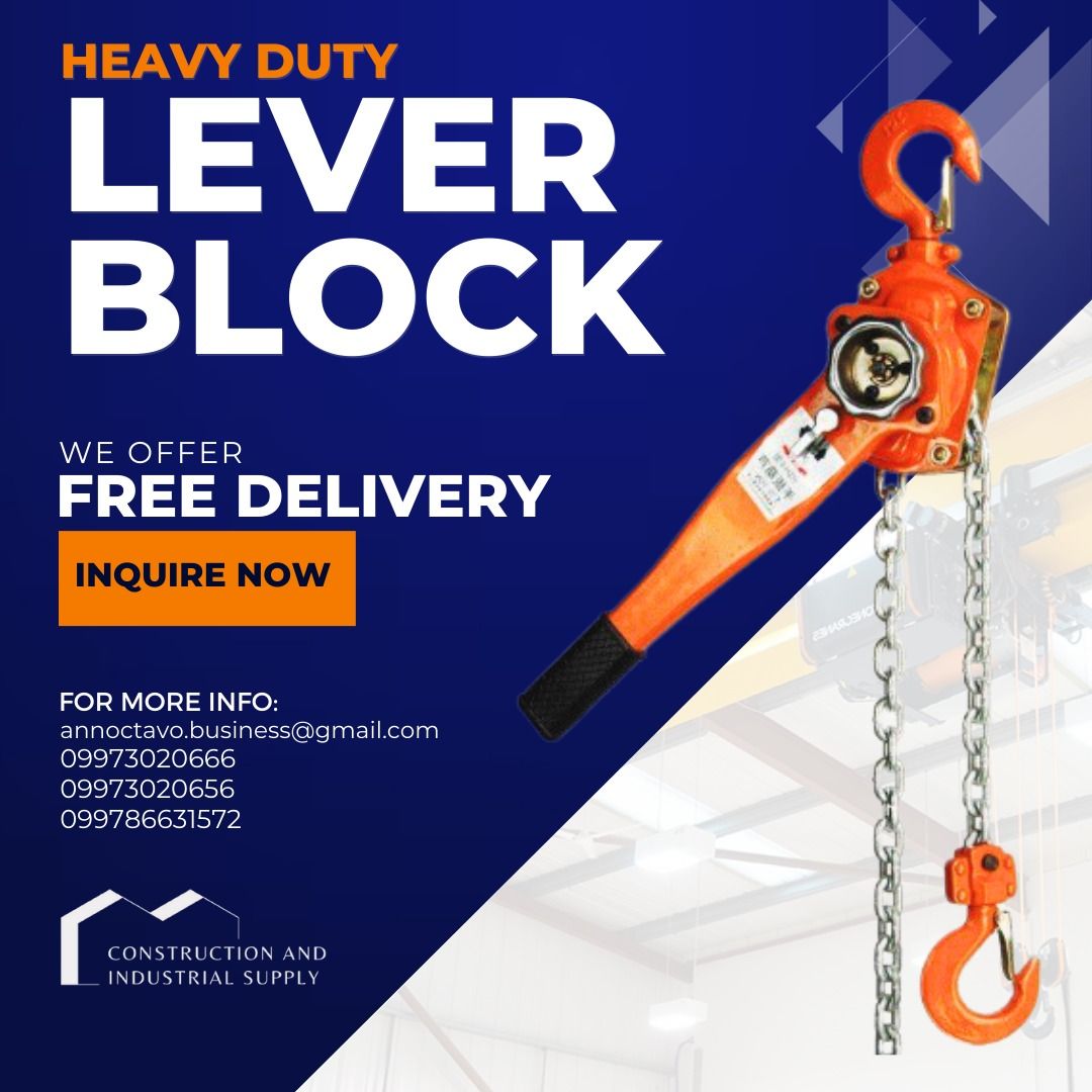 Lever Block | Manual Lifting | Heavy Lifting | Lever Hoist | Load ...