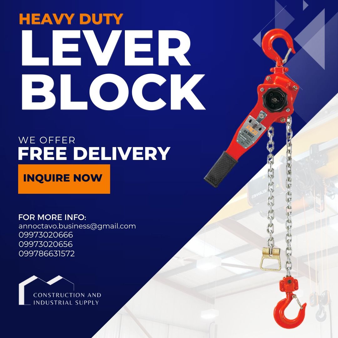 Lever Block | Manual Lifting | Safety Standards | Construction Tools ...