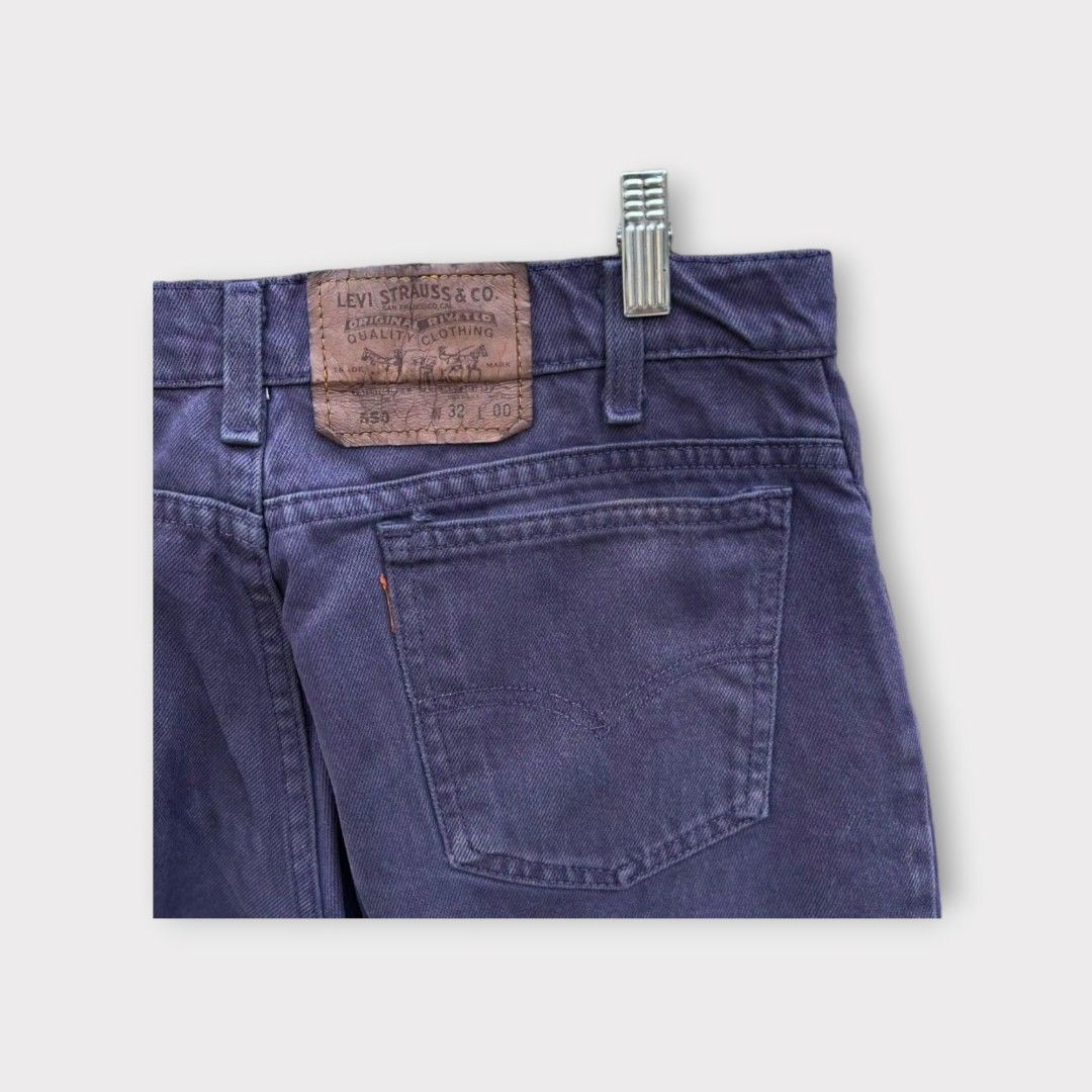 Levi's 550 Dark Purple Jorts, Men's Fashion, Bottoms, Shorts on Carousell