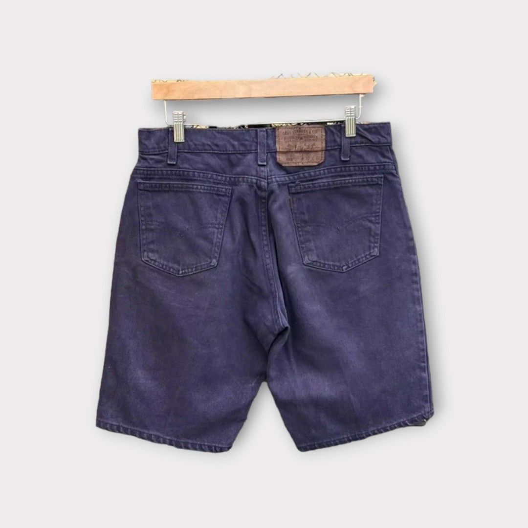 Levi's 550 Dark Purple Jorts, Men's Fashion, Bottoms, Shorts on Carousell