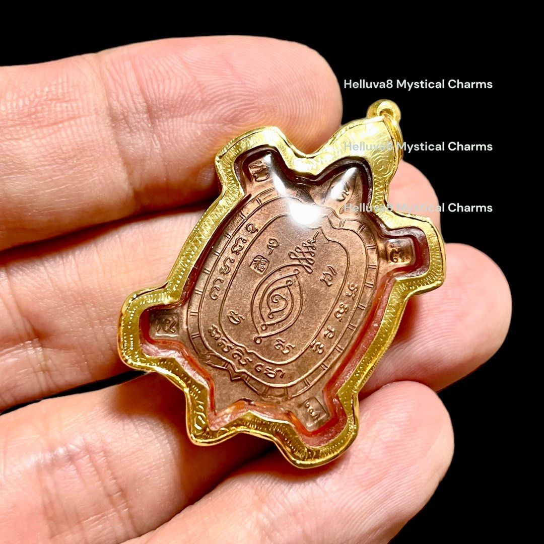 LP Liew, Rian Phaya Tao Roon Trimas Wat Rai Tang Tong BE 2536 Nur ThongDaeng, 70% Thai Gold ...