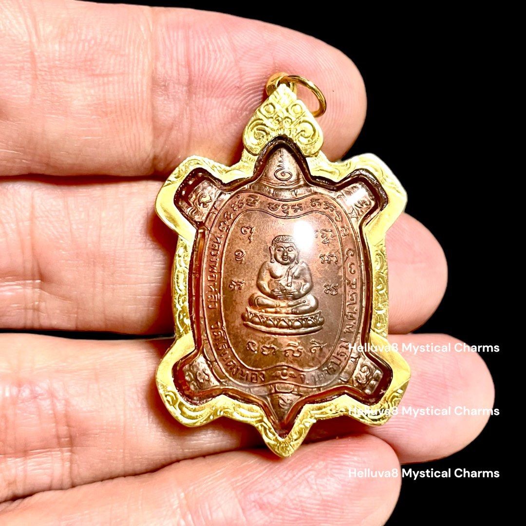 LP Liew, Rian Phaya Tao Roon Trimas Wat Rai Tang Tong BE 2536 Nur ThongDaeng, 70% Thai Gold ...