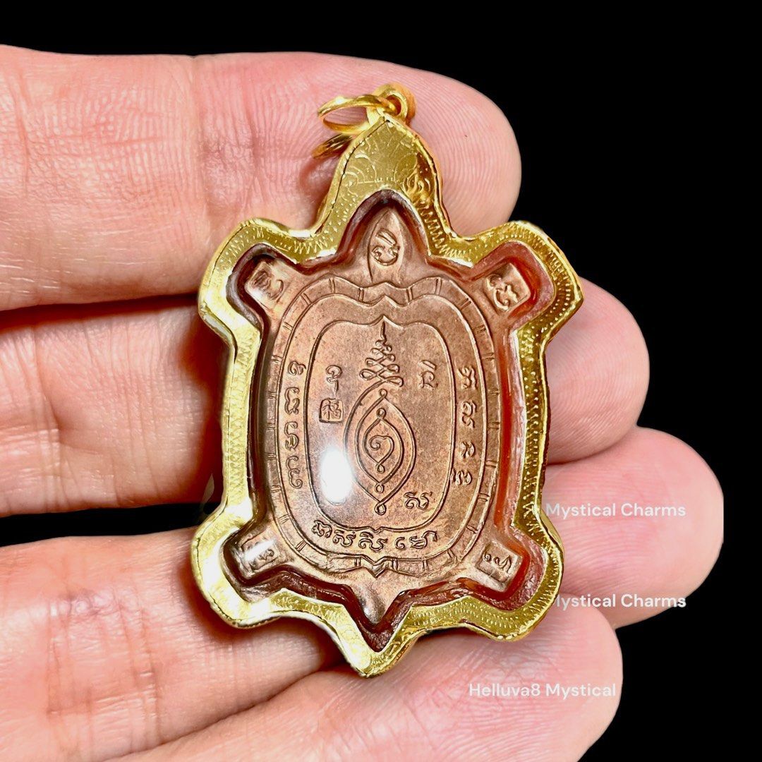 LP Liew, Rian Phaya Tao Roon Trimas Wat Rai Tang Tong BE 2536 Nur ThongDaeng, 70% Thai Gold ...