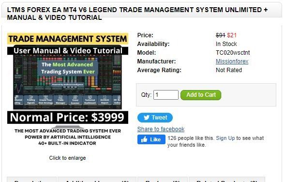 LTMS FOREX EA MT4 V6 LEGEND TRADE MANAGEMENT SYSTEM UNLIMITED + MANUAL ...