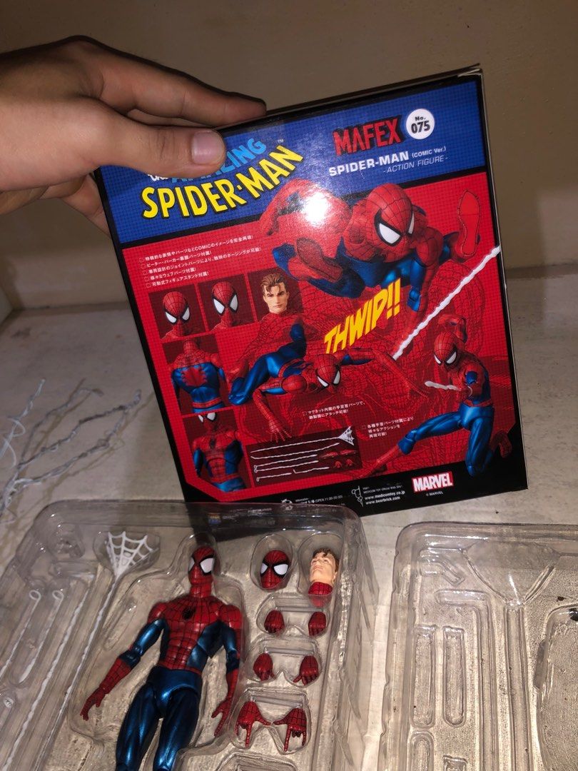 Mafex reissue 075 spidey, Hobbies & Toys, Toys & Games on Carousell
