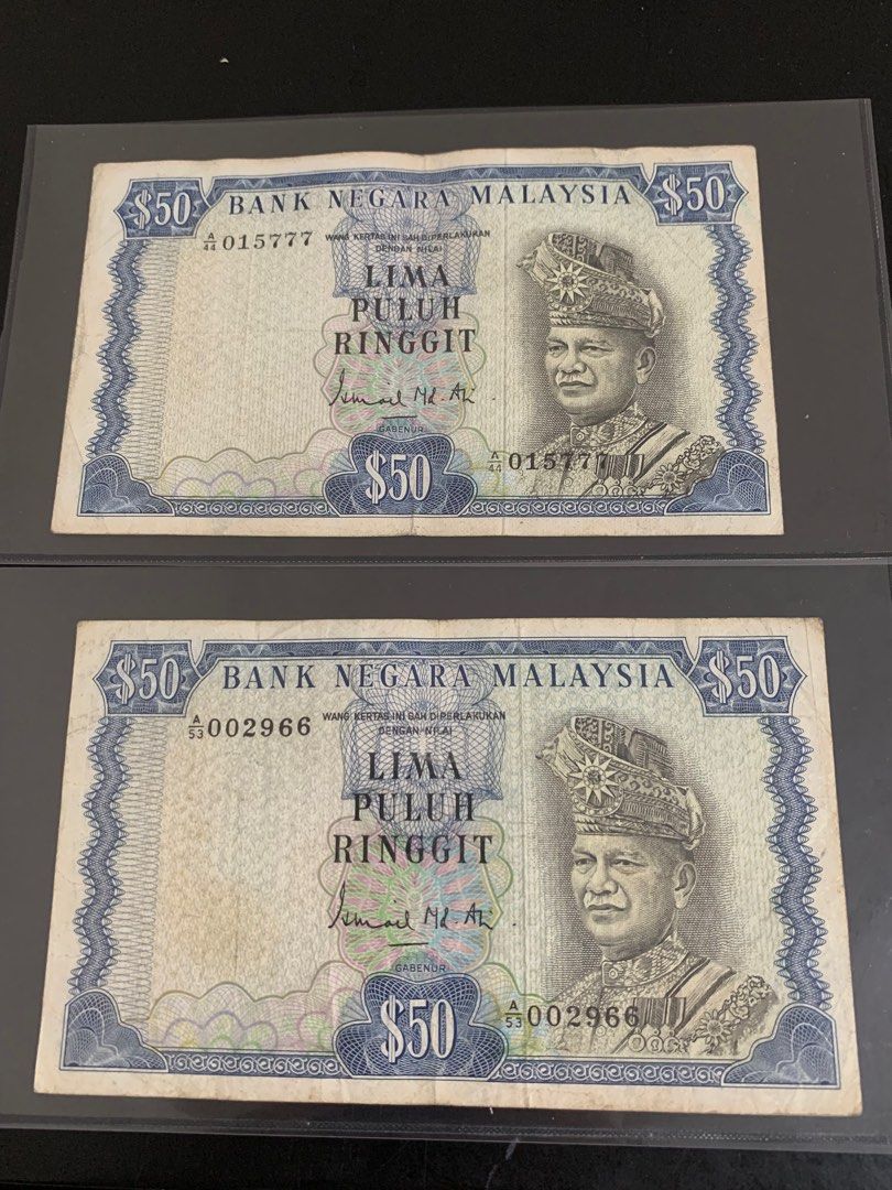 Malaysia 2 series Lima puluh ringgit, Hobbies & Toys, Memorabilia ...