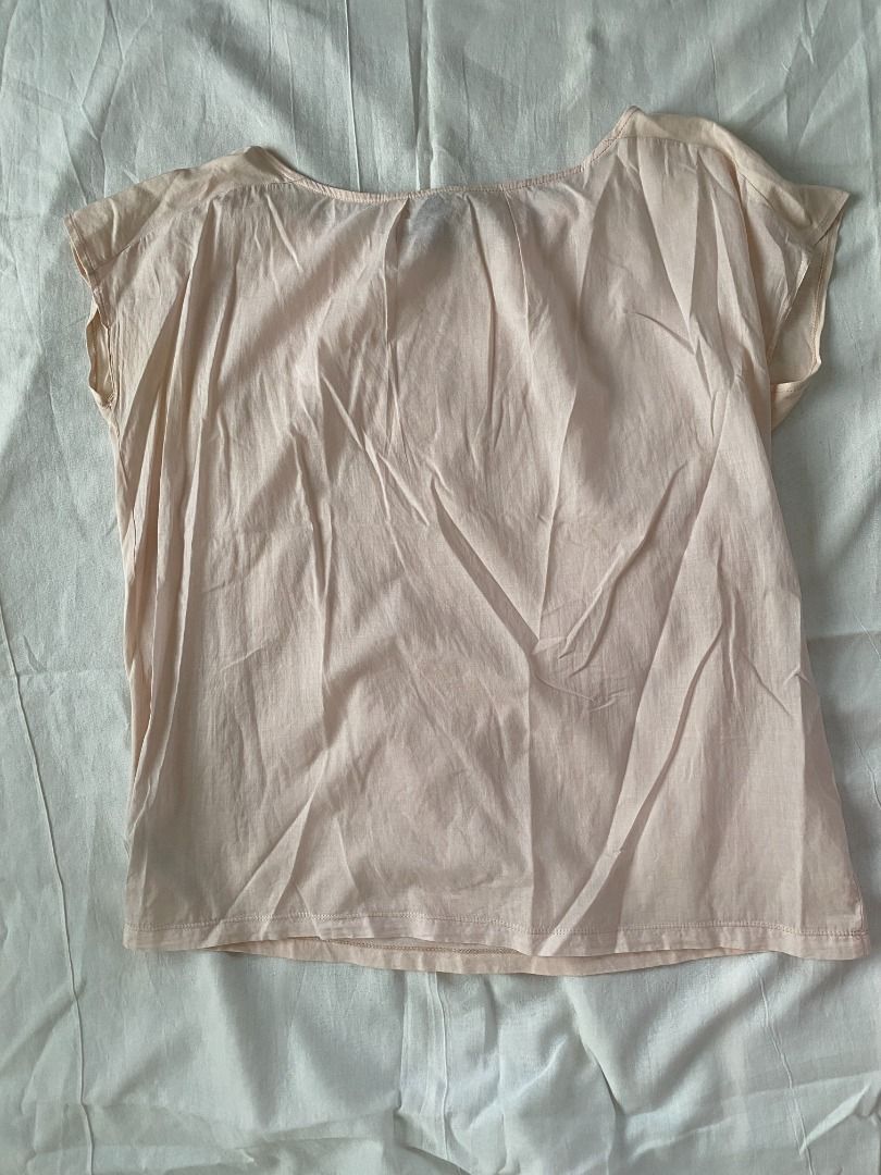 Mango blush pink top, Women's Fashion, Tops, Blouses on Carousell