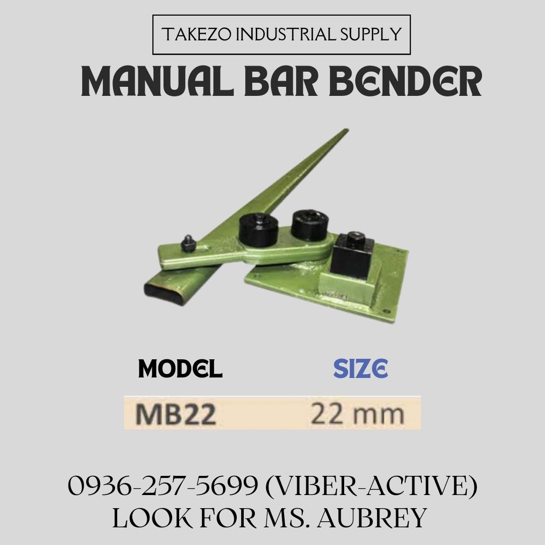 Manual Bar Bender, Commercial & Industrial, Construction Tools ...