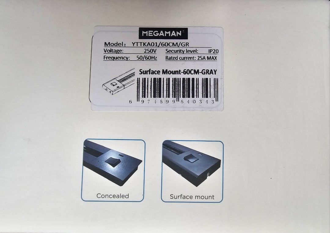 Megaman power socket track 600mm, TV & Home Appliances, Electrical ...