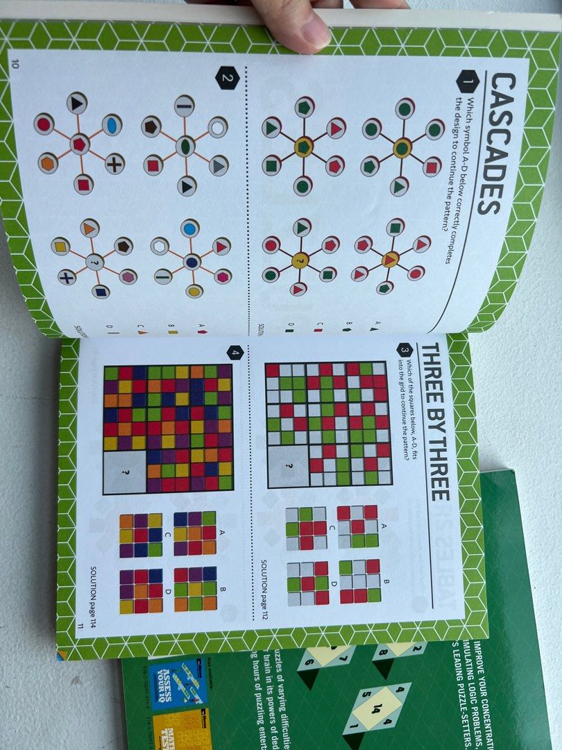 Mensa's Most Difficult Pattern Puzzles && Mensa: Logic Challenges ...