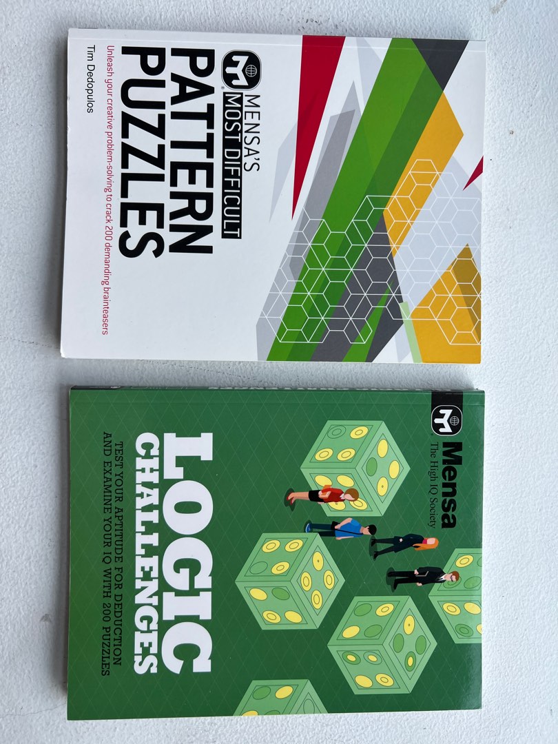 Mensa's Most Difficult Pattern Puzzles && Mensa: Logic Challenges ...