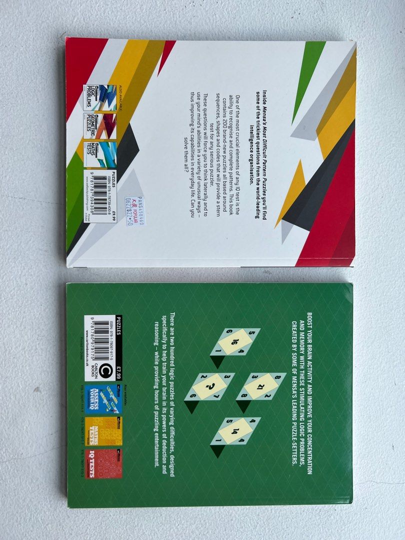 Mensa's Most Difficult Pattern Puzzles && Mensa: Logic Challenges ...