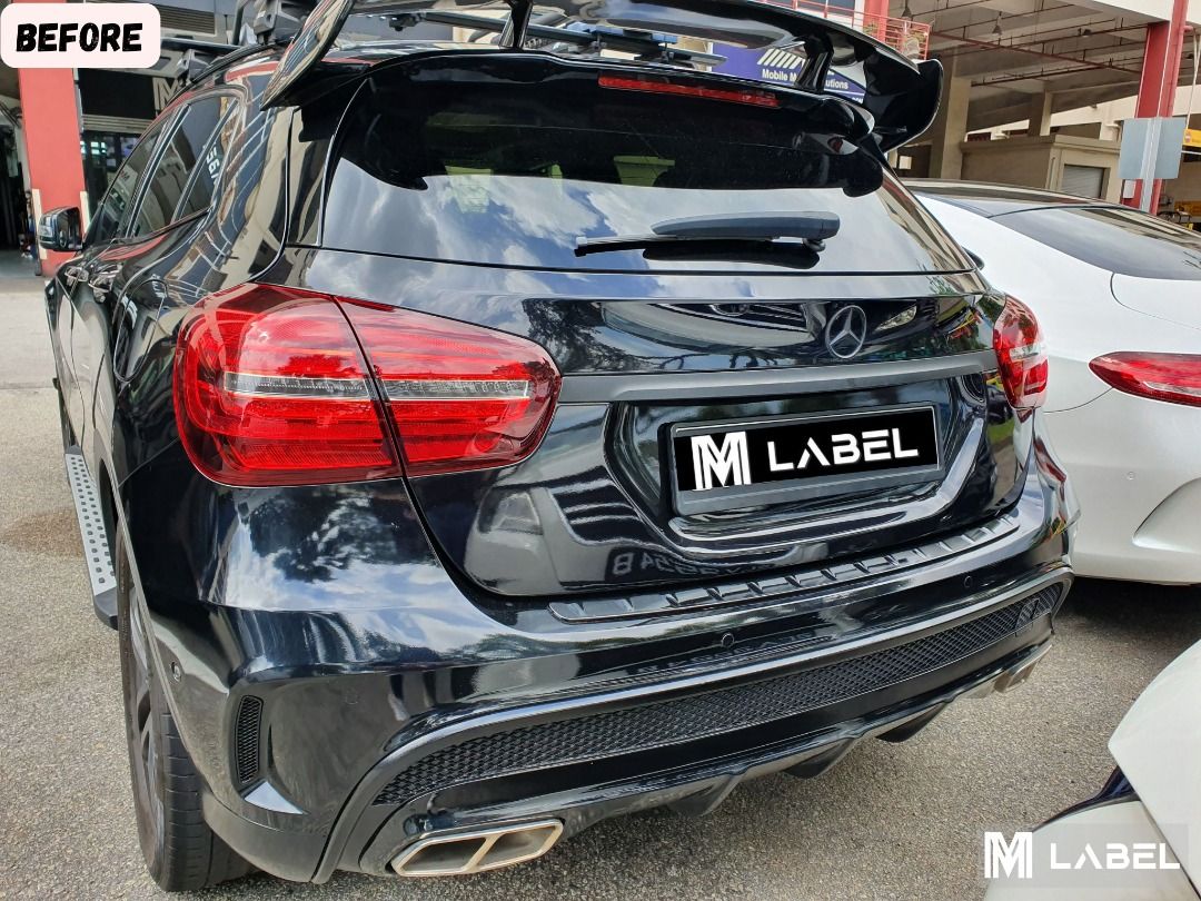 Mercedes Benz GLA180 Full Vinyl Wrap- Holographic Metallic Grey, Car ...