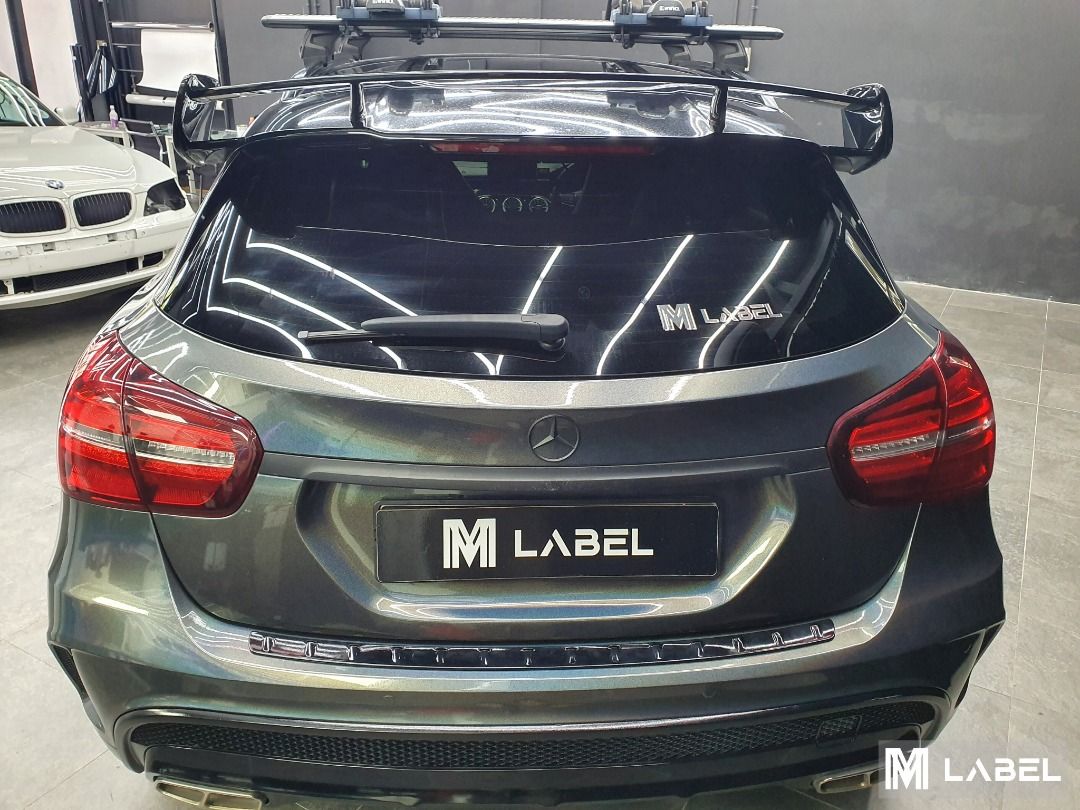 Mercedes Benz GLA180 Full Vinyl Wrap- Holographic Metallic Grey, Car ...