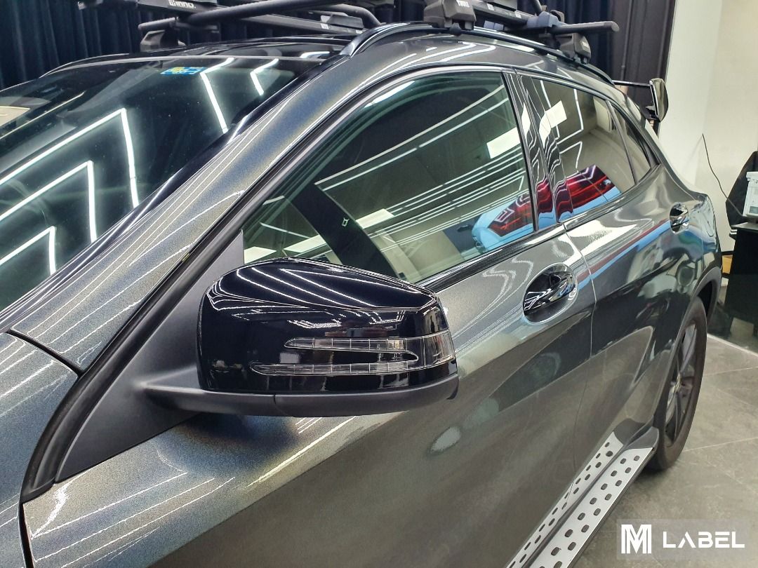 Mercedes Benz GLA180 Full Vinyl Wrap- Holographic Metallic Grey, Car ...