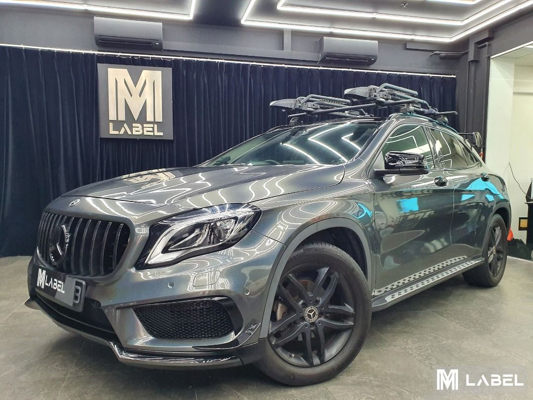 Mercedes Benz GLA180 Full Vinyl Wrap- Holographic Metallic Grey, Car ...