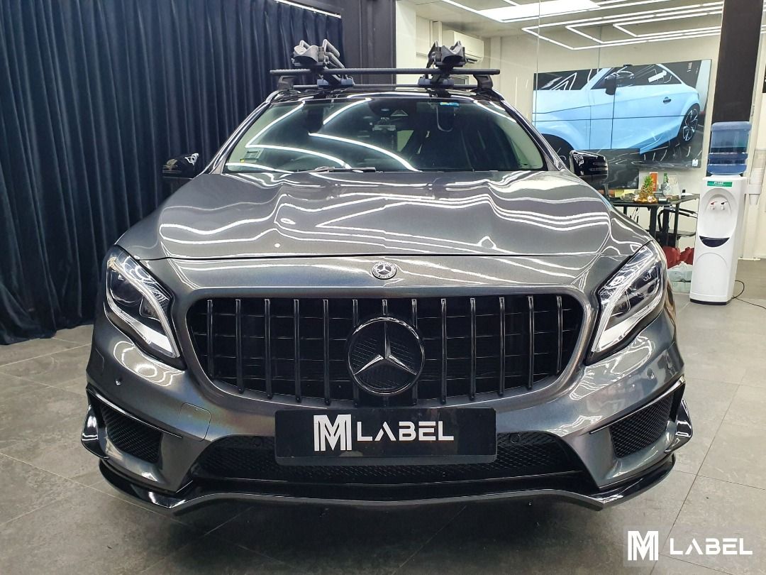 Mercedes Benz GLA180 Full Vinyl Wrap- Holographic Metallic Grey, Car ...