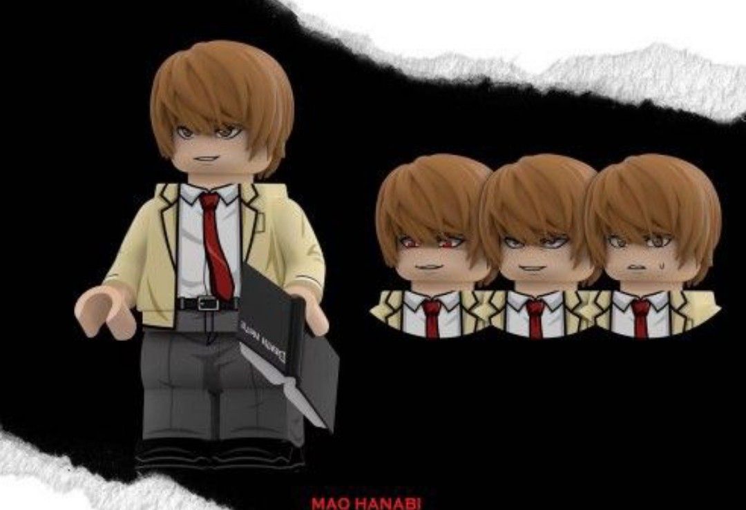 [售罄]MH brick 夜神月 L Nate 死亡筆記 第三方Death Note Lego Custom, 預購 - Carousell