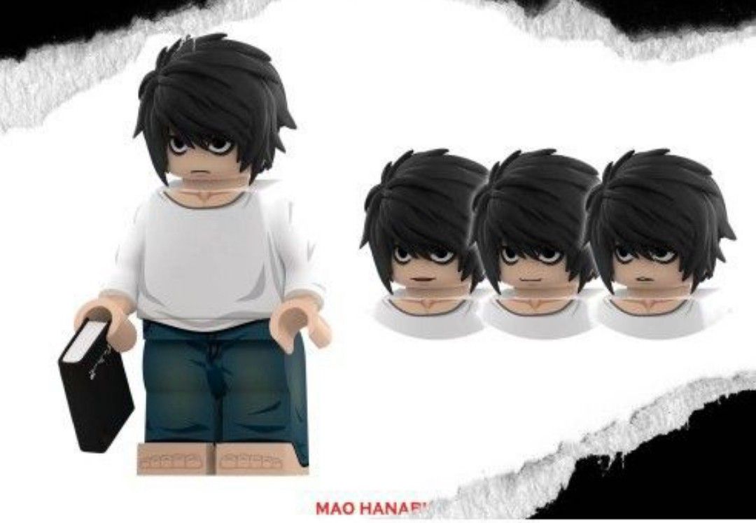[售罄]MH brick 夜神月 L Nate 死亡筆記 第三方Death Note Lego Custom, 預購 - Carousell