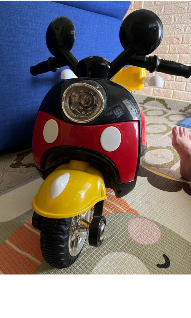 Mickey Mouse kid motor bike, Hobbies & Toys, Toys & Games on Carousell