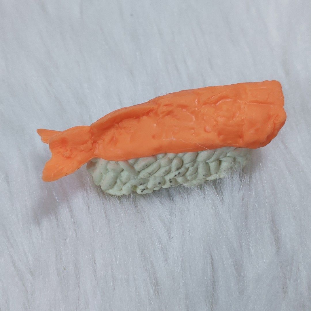 Miniature /Mini Foodie - Ebi Sushi Collectible (Rubber), Hobbies & Toys ...