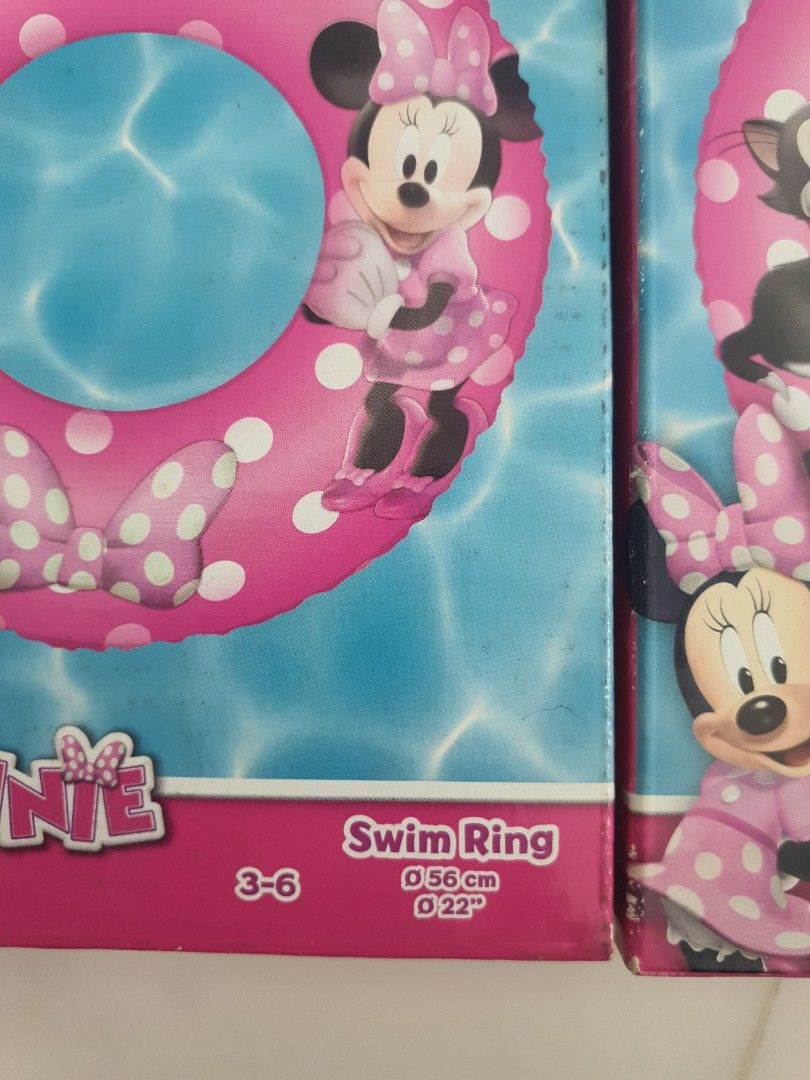 Minnie mouse swim ring and Mickey Mouse Beach ball, Hobbies & Toys ...