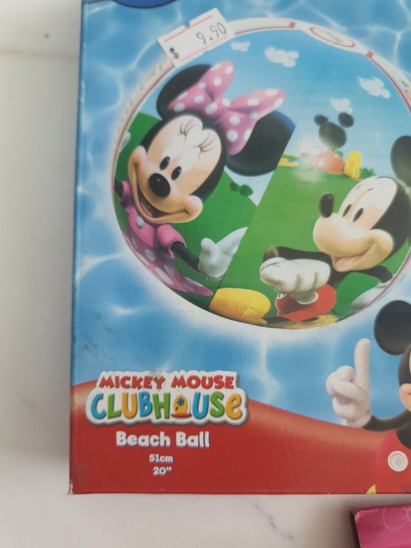 Minnie mouse swim ring and Mickey Mouse Beach ball, Hobbies & Toys ...