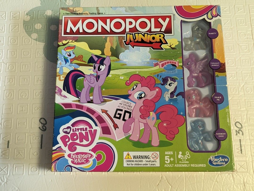 My little pony monopoly play set children girls' toys board games ...