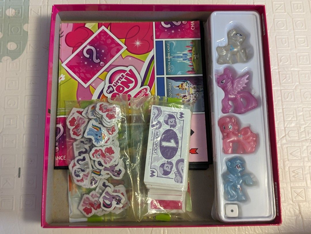 My little pony monopoly play set children girls' toys board games ...