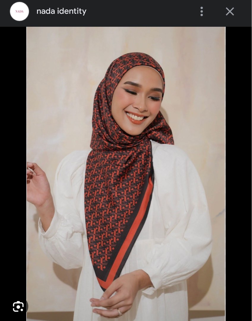 Nada - Daylight Monogram Scarves in burnt orange, Women's Fashion ...