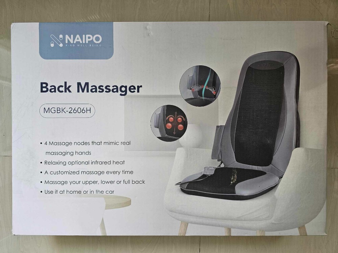 NAIPO BACK MASSAGER, Health & Nutrition, Massage Devices on Carousell