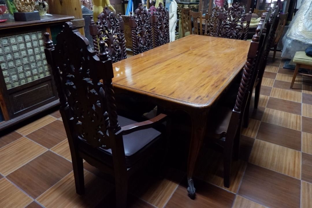 narra dining set, Furniture & Home Living, Furniture, Tables & Sets on ...