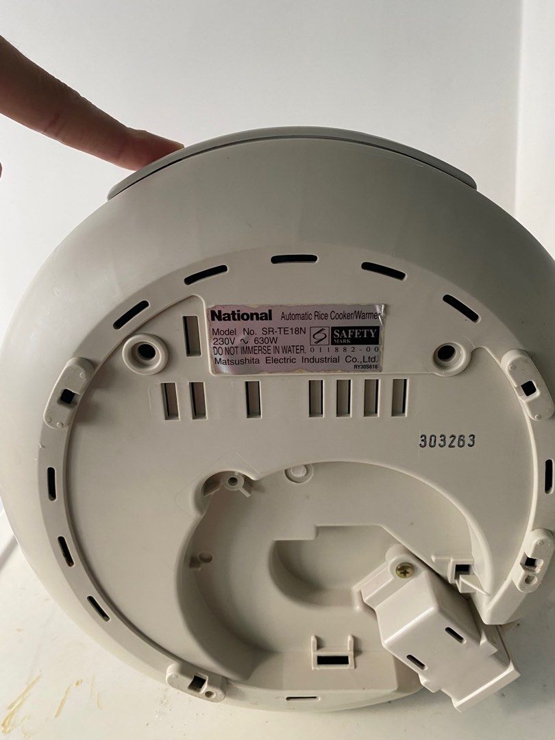 National (Panasonic) Rice Cooker 1.8L, TV & Home Appliances, Kitchen ...