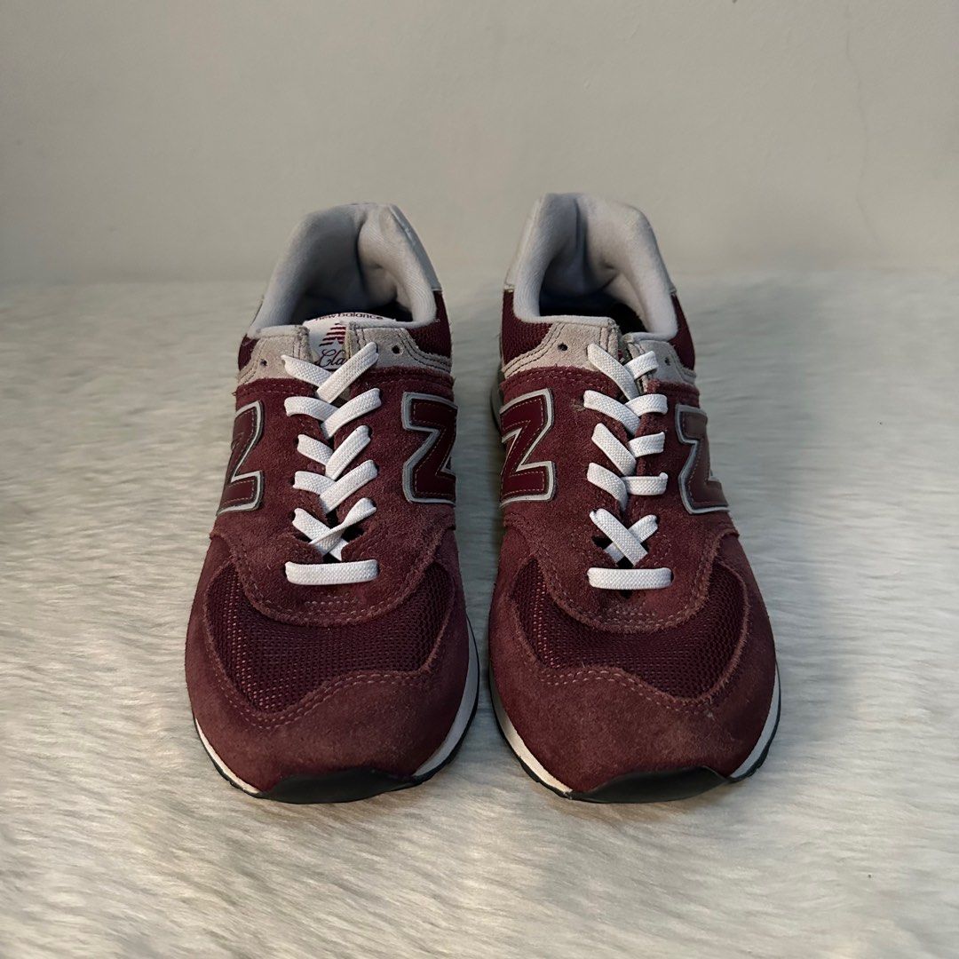 New Balance 574 'Burgundy', Women's Fashion, Footwear, Sneakers on ...