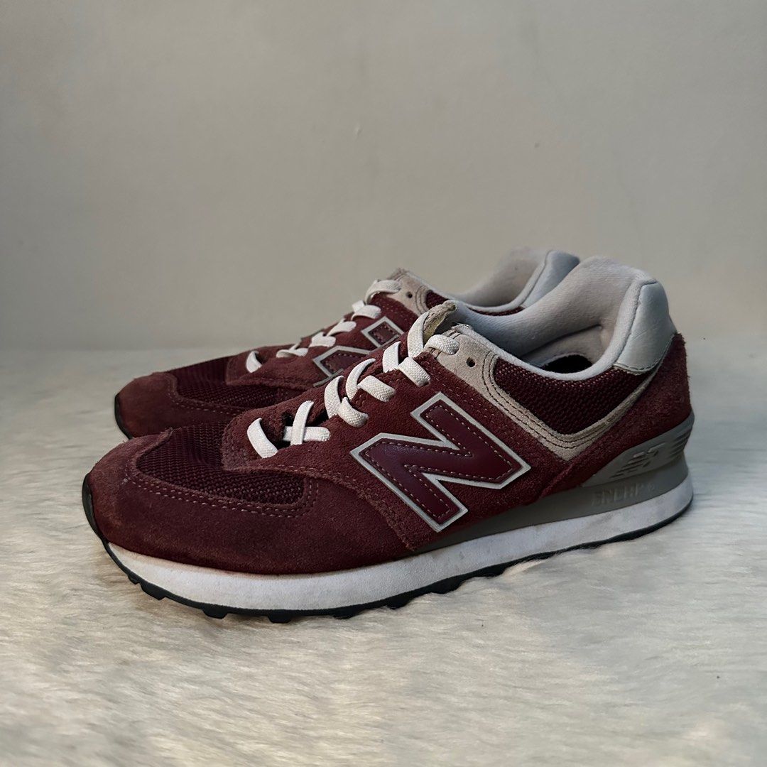New Balance 574 'Burgundy', Women's Fashion, Footwear, Sneakers on ...