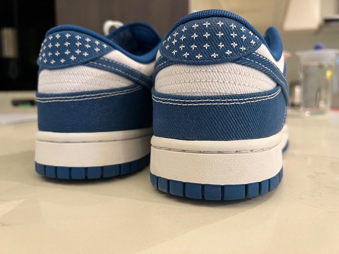 Nike Dunk low - Shashiko Industrial Blue, Men's Fashion, Footwear ...