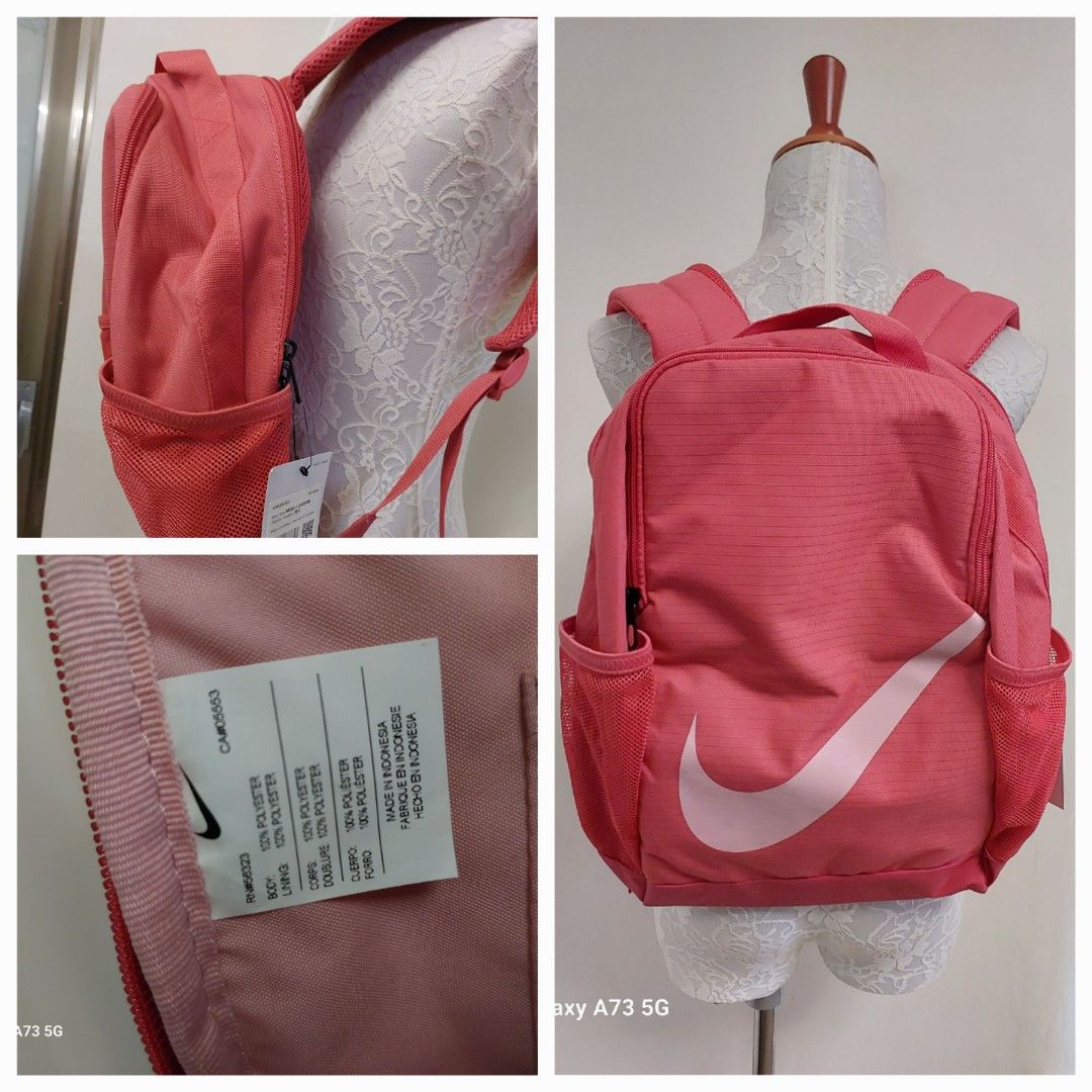 Nike pink backpack for women, Women's Fashion, Bags & Wallets ...