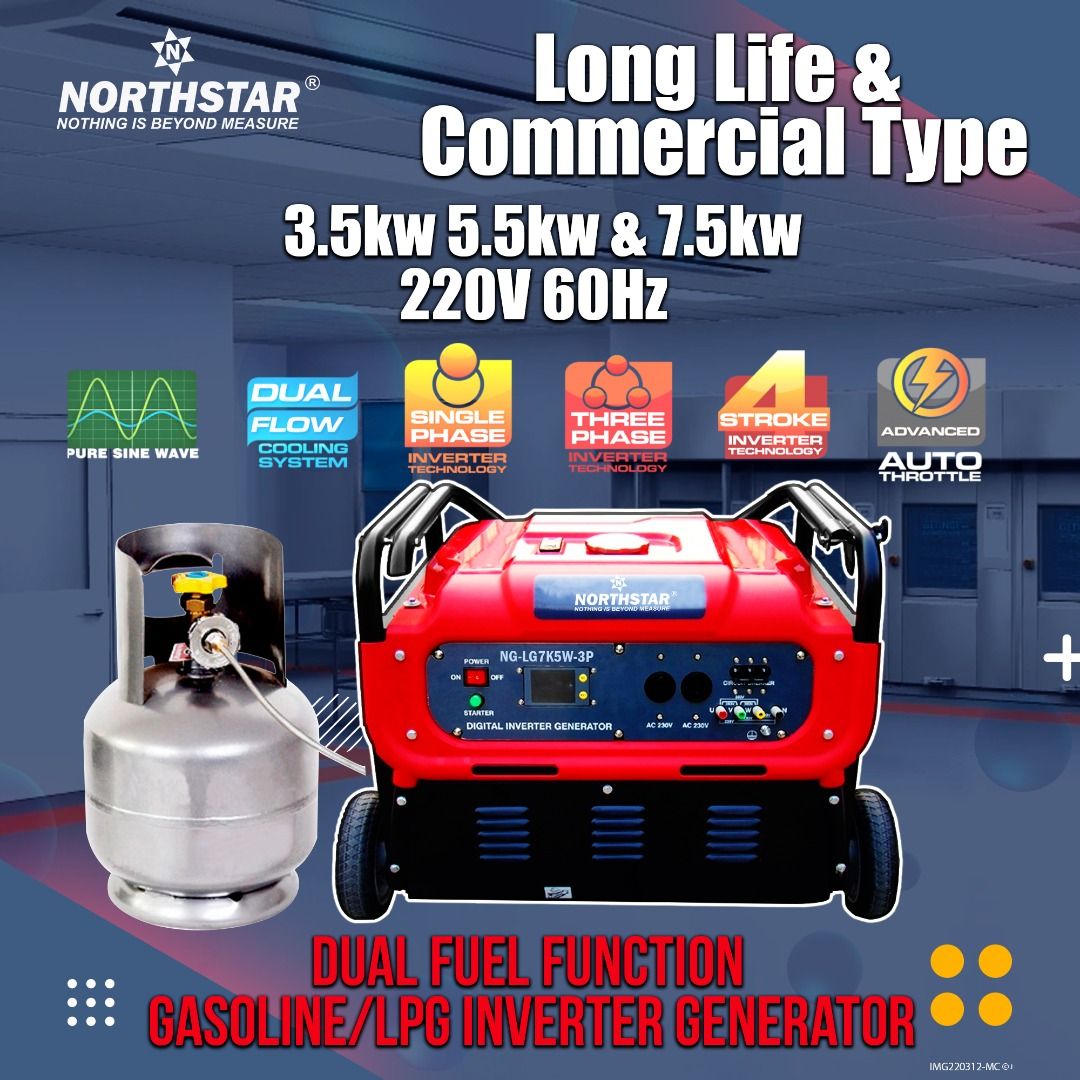 Northstar Industrial Inverter Generator ( DIESEL / LPG / GAS ...