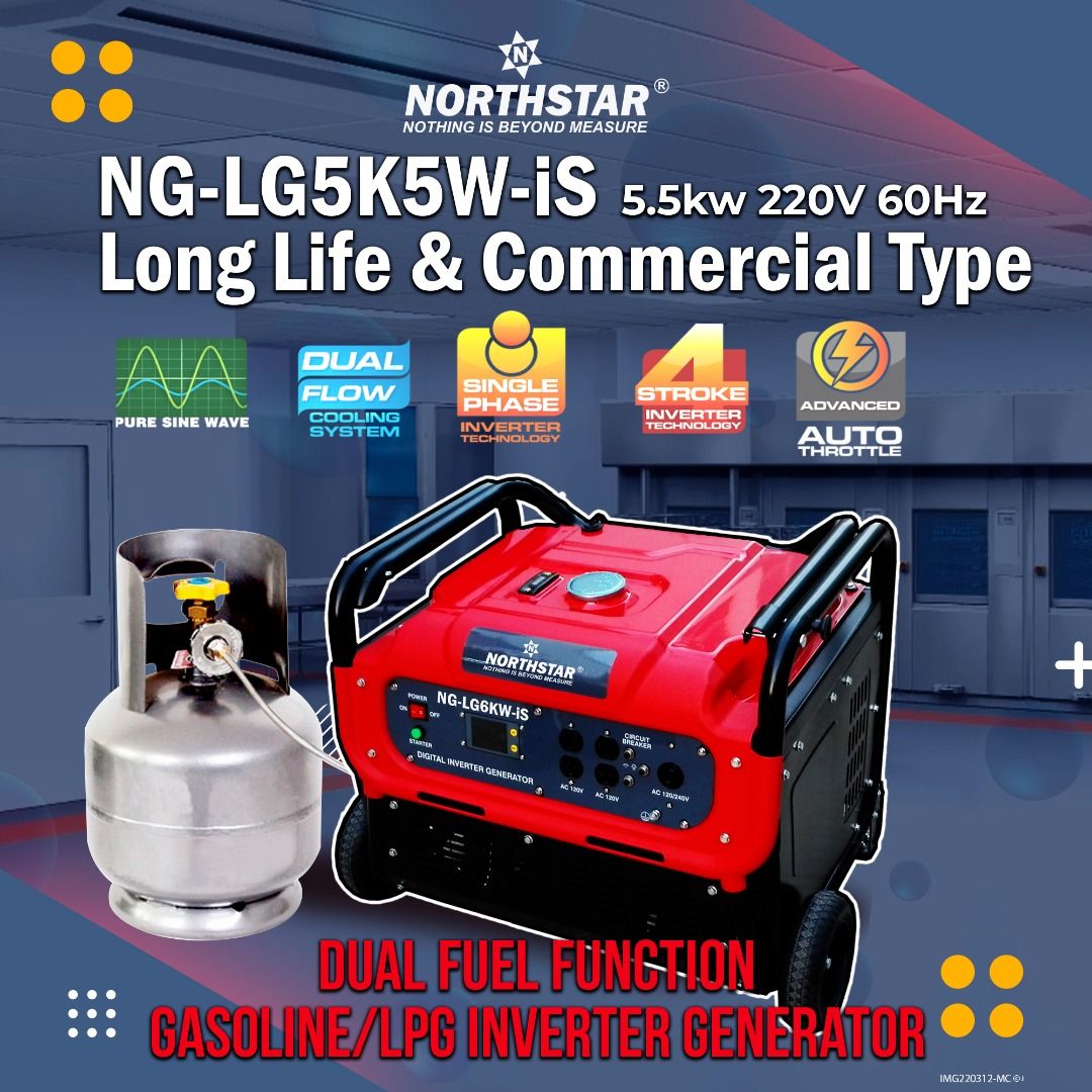 Northstar Industrial Inverter Generator ( DIESEL / LPG / GAS ...