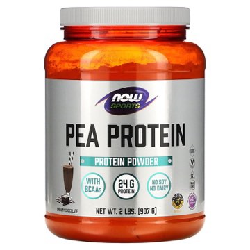 NOW Sports, Pea Protein, Pure Unflavored, 2 lbs (907 g), Health ...