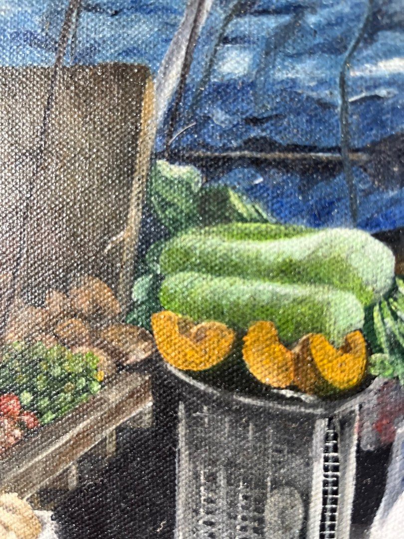 Oil on Canvas Painting “Talipapa”, Hobbies & Toys, Stationary & Craft ...