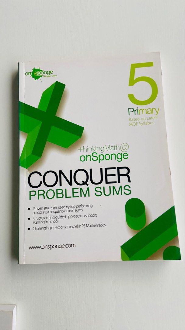 OnSponge Pri 5 Conquer Problem Sums (Math), Hobbies & Toys, Books ...