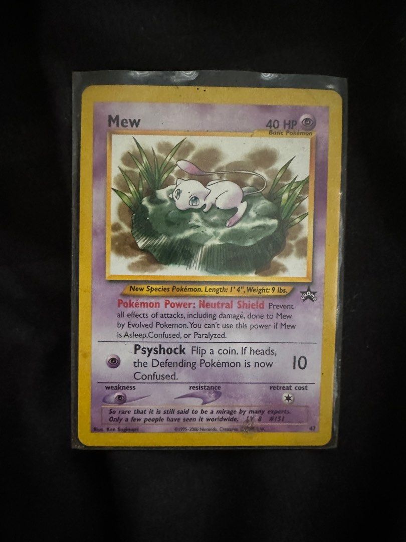 Original Pokemon Card Mew Star Promo, Hobbies & Toys, Toys & Games on ...