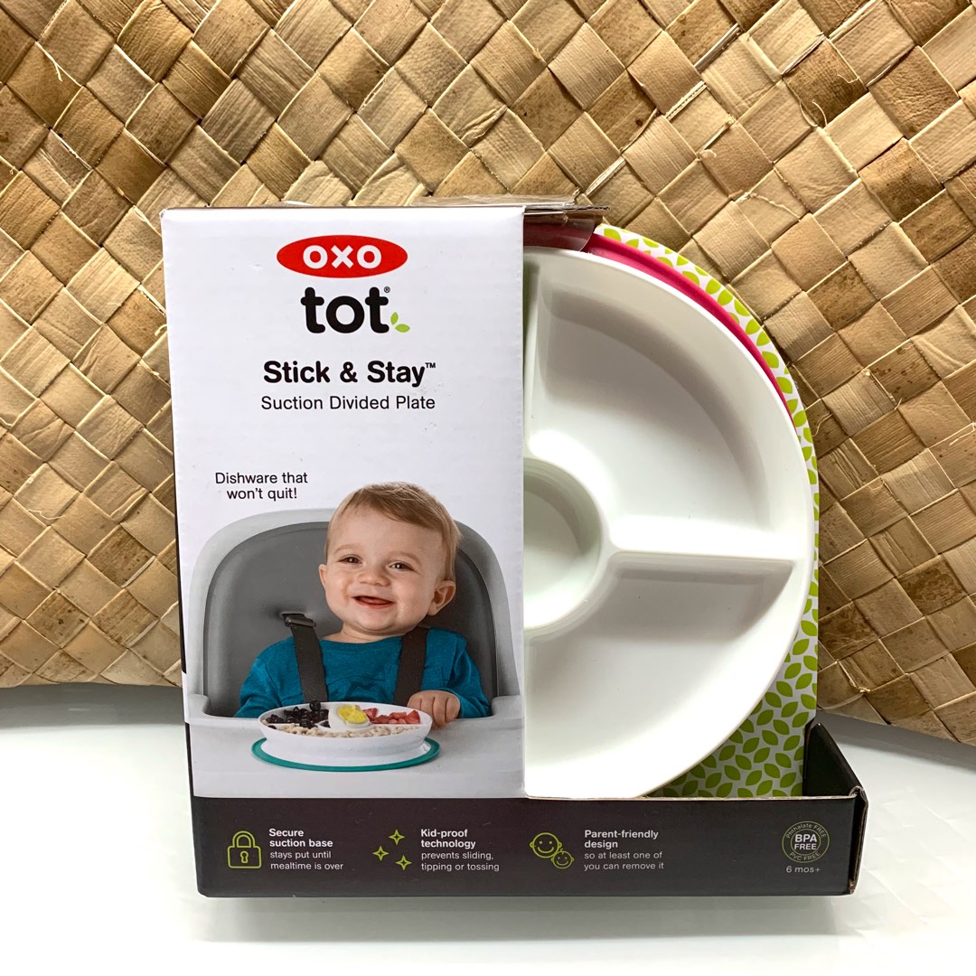 OXO Tot Suction Divider Plate, Babies & Kids, Nursing & Feeding ...