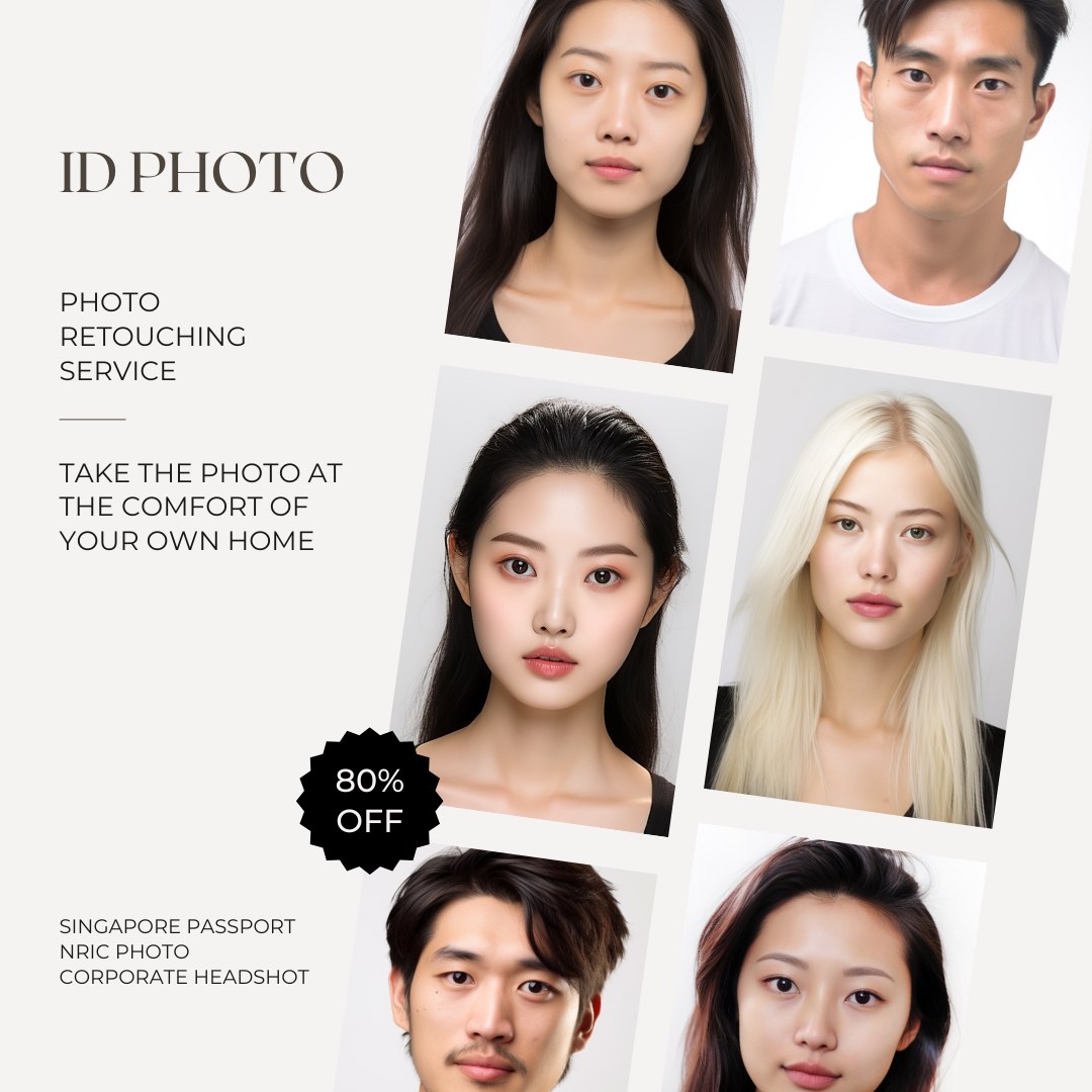 Passport ID photo retouching service studio professional corporate ...