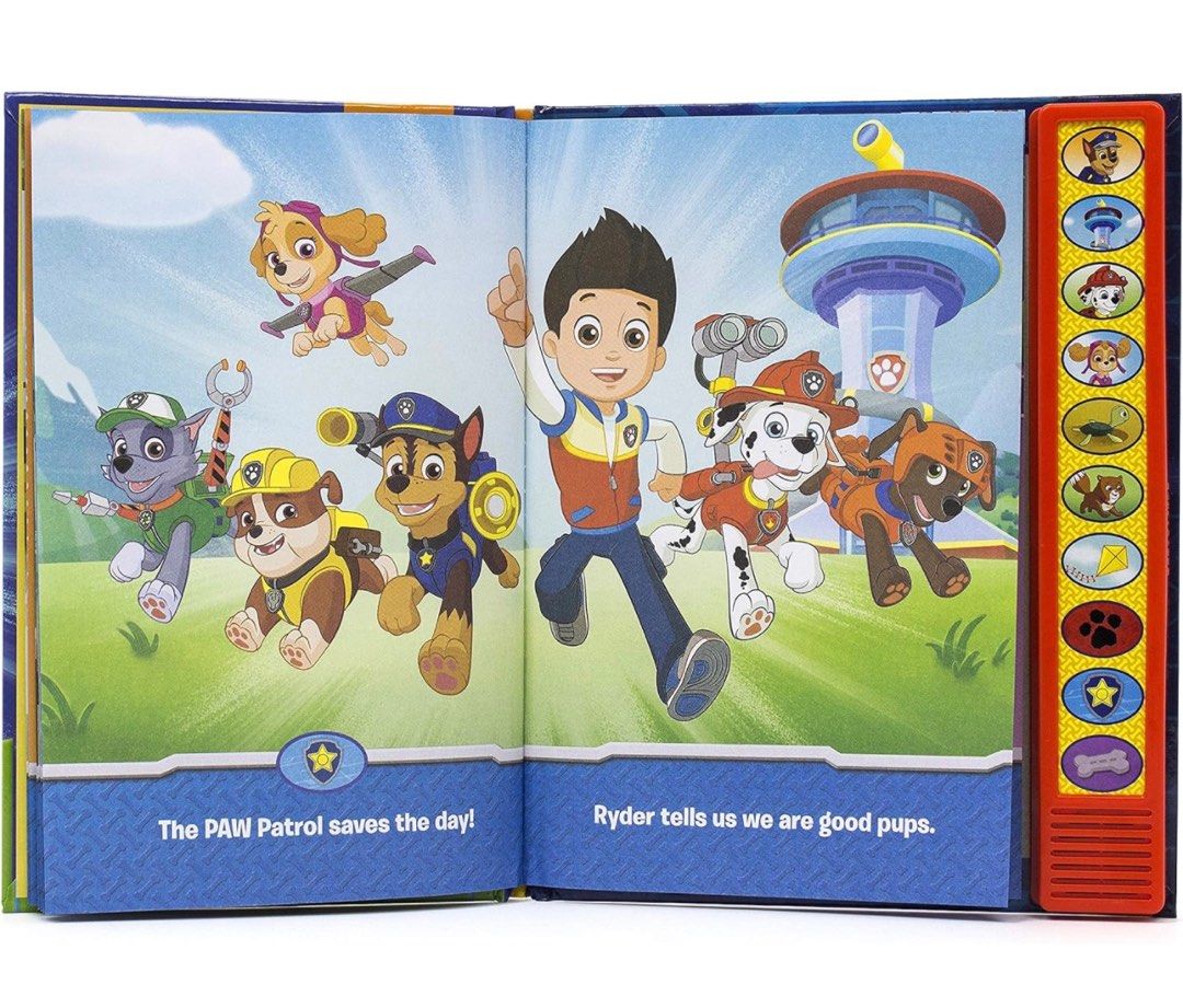 PAW Patrol I'm Ready to Read with Chase Sound Book, Hobbies & Toys ...