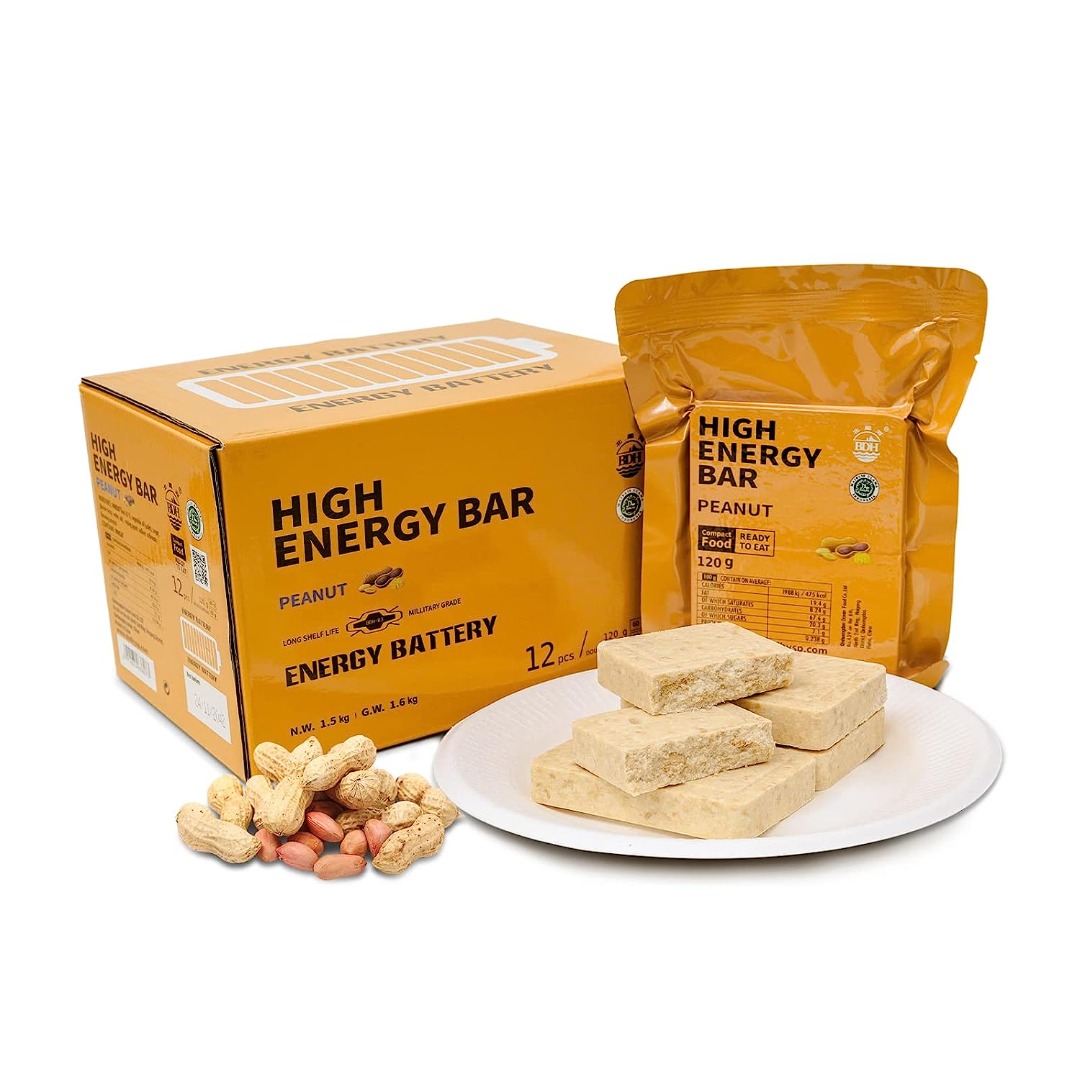 PEANUT High Energy Bar 120g x 12 pcs (1 box), Food & Drinks, Packaged ...
